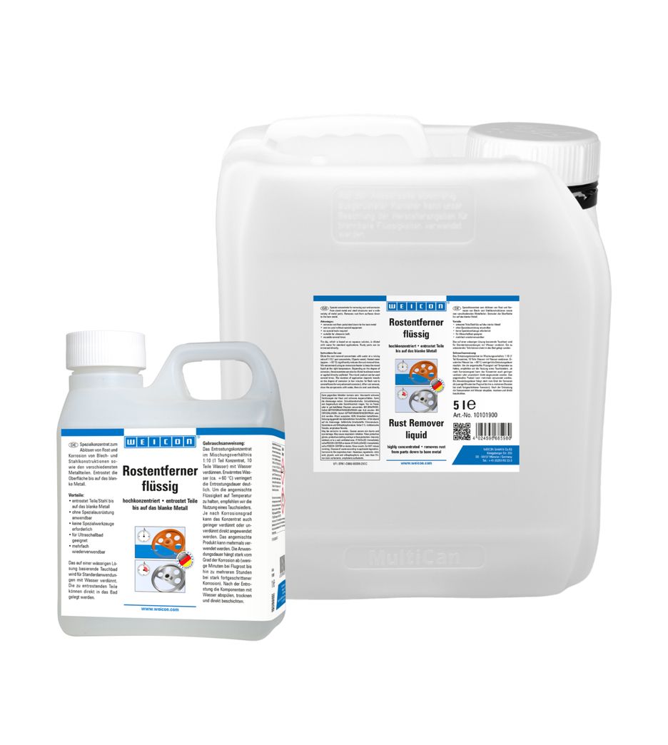 WEICON Rust Remover liquid | highly concentrated dip for removing rust and corrosion | 10101897